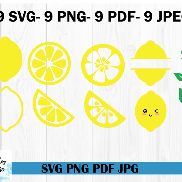 Lemon Svg - Etsy