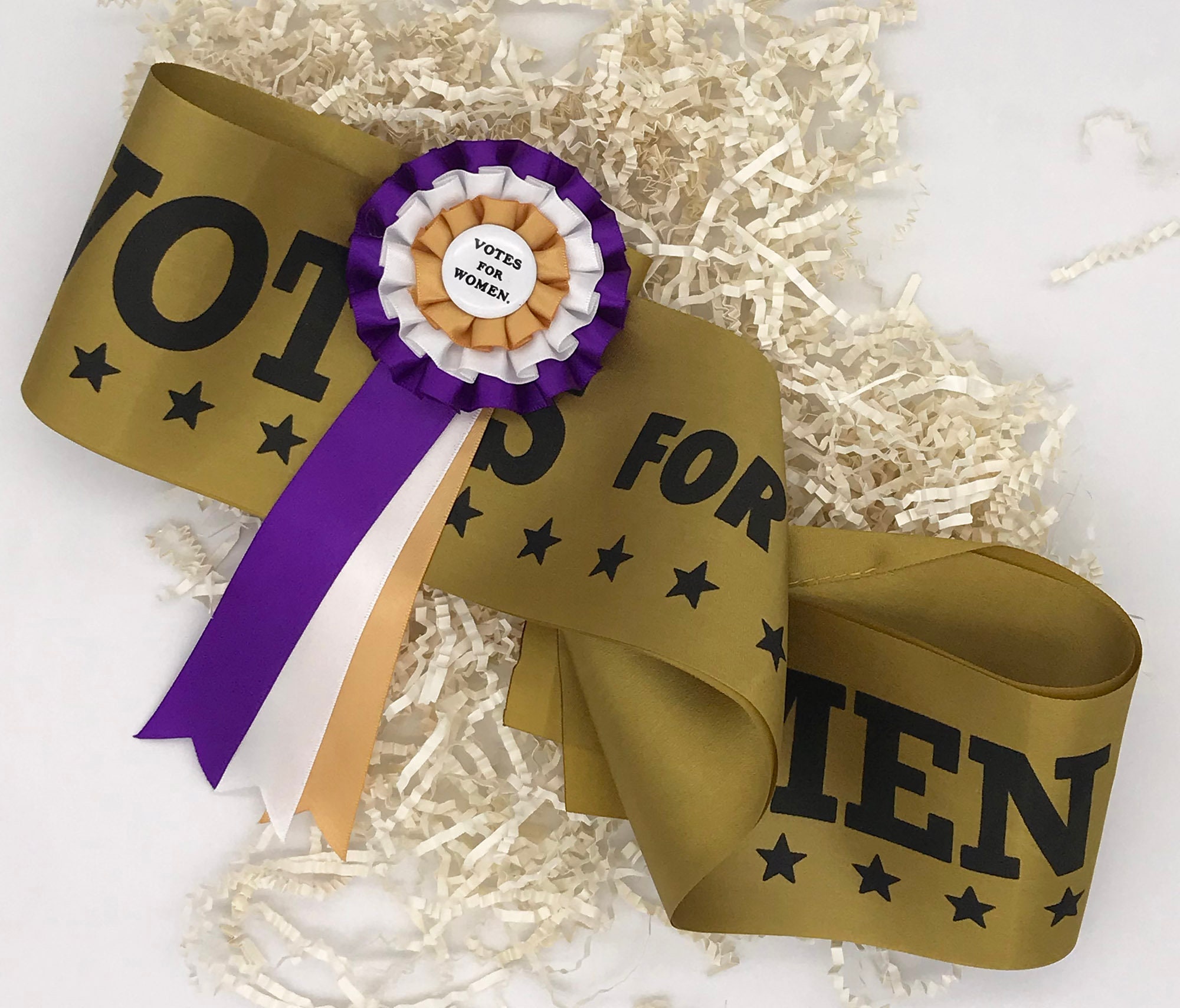 SUFFRAGIST Sash Rosette and Artisan Soap in Gift Box susan - Etsy