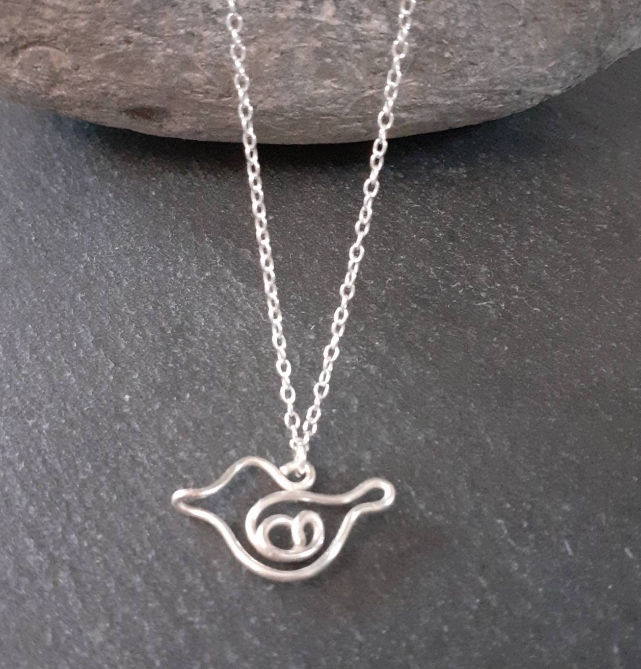 Silver Bird Necklace UK Sterling Silver Necklace Silver - Etsy UK