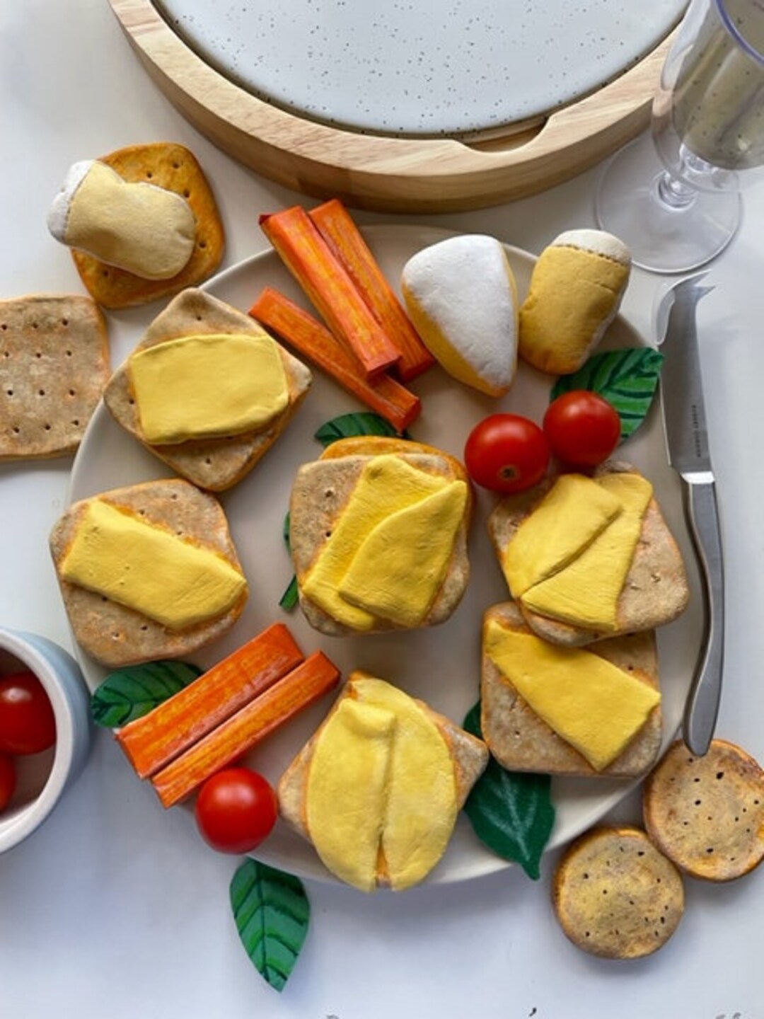 Food Magnet. Cheese and Crackers Fridge Magnet. Handcrafted - Etsy