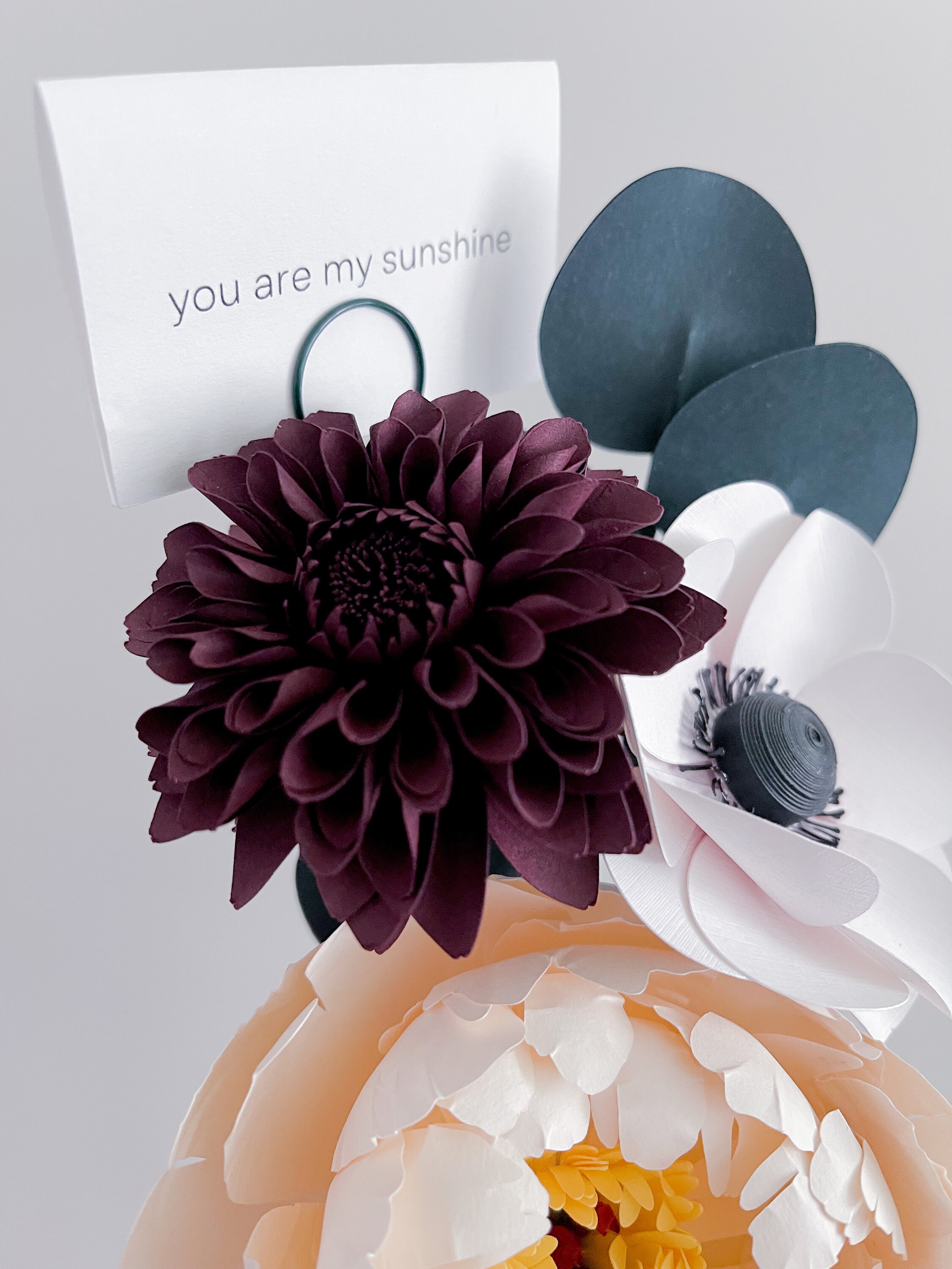 Paper Flower Bouquet Paper Anniversary Paper Gifts - Etsy