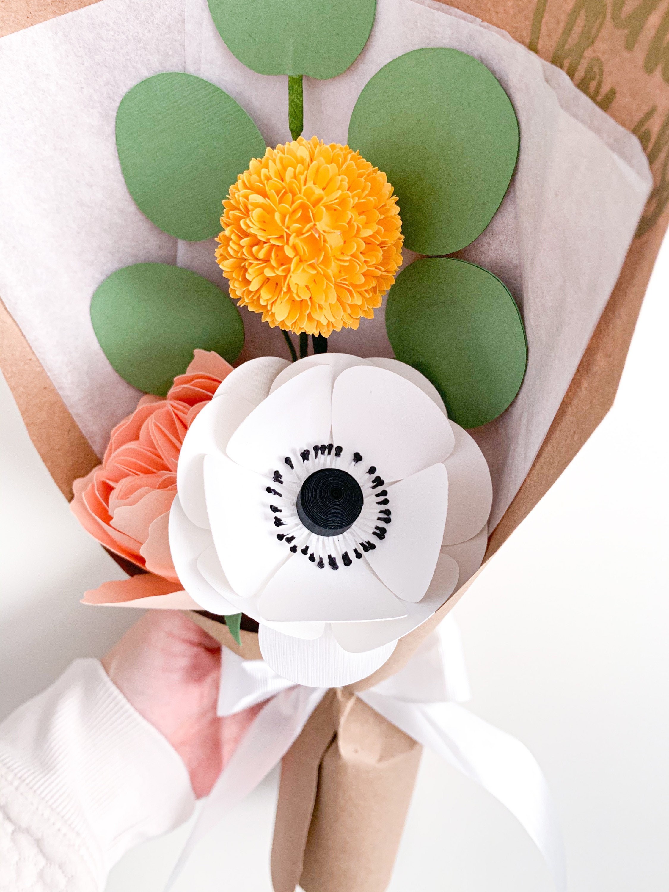 Paper Flower Bouquet Paper Anniversary Paper Gifts - Etsy