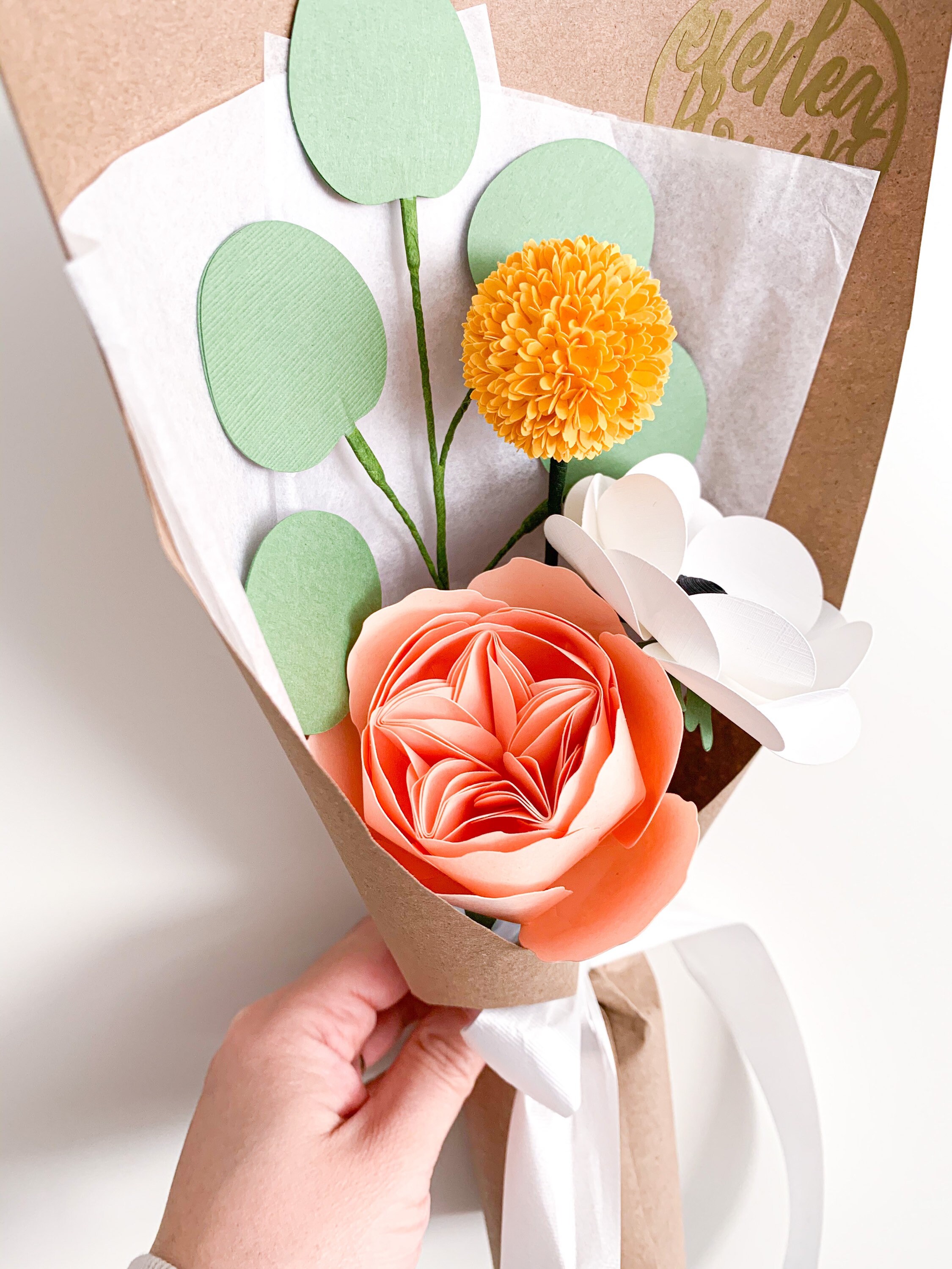 Paper Flower Bouquet Paper Anniversary Paper Gifts - Etsy