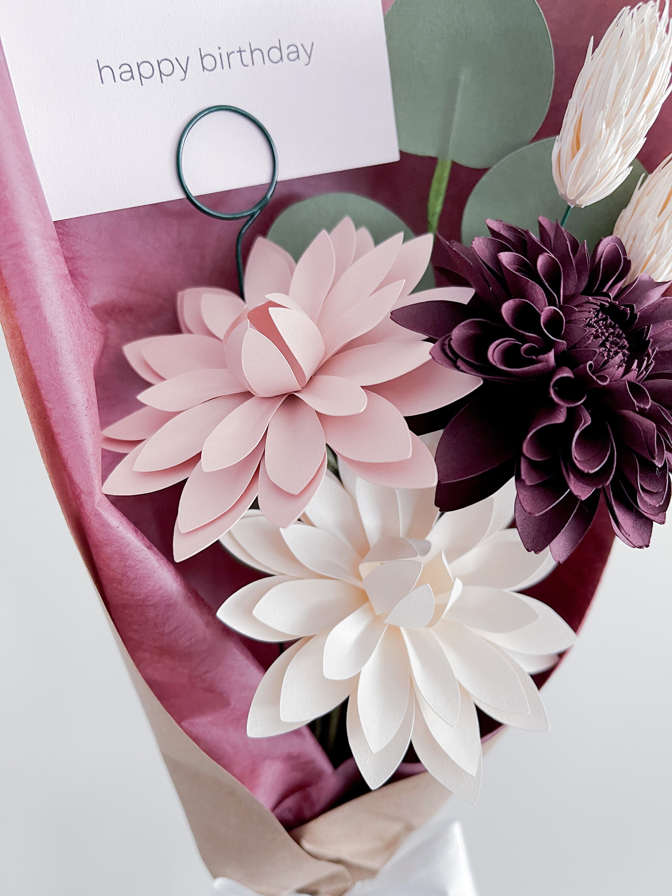Paper Flower Bouquet Paper Anniversary Paper Gifts - Etsy