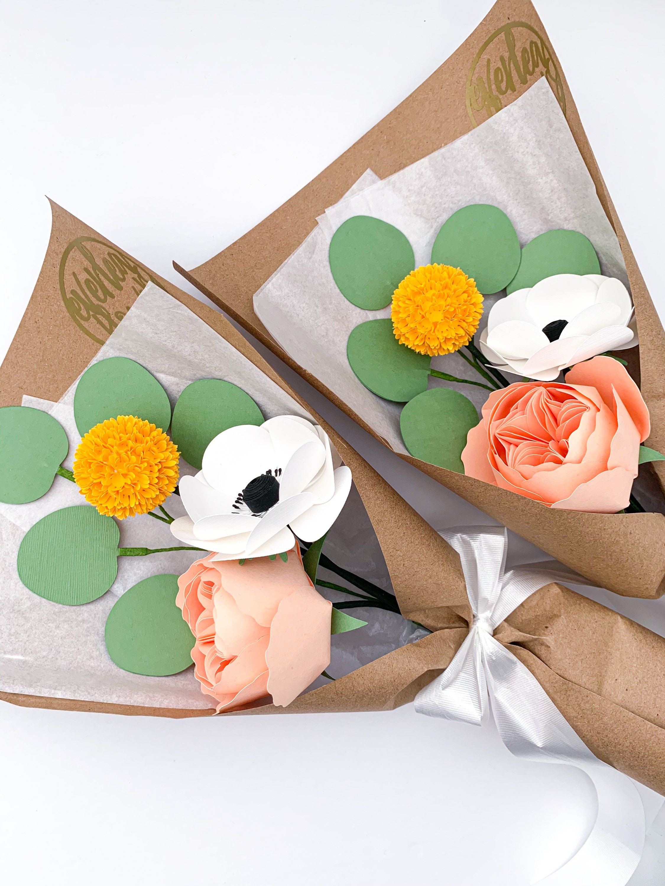 Paper Flower Bouquet Paper Anniversary Paper Gifts - Etsy