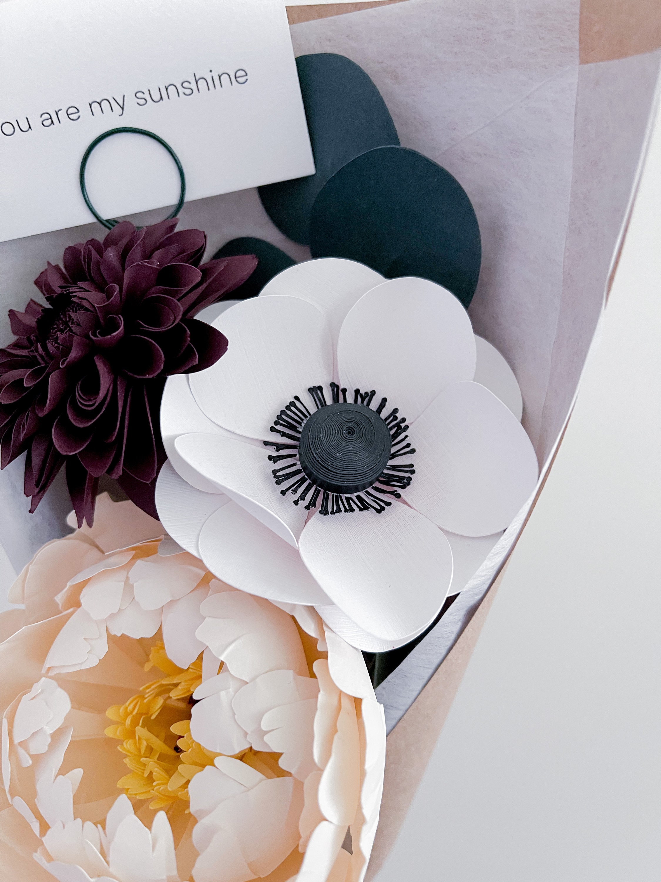 Paper Flower Bouquet Paper Anniversary Paper Gifts - Etsy