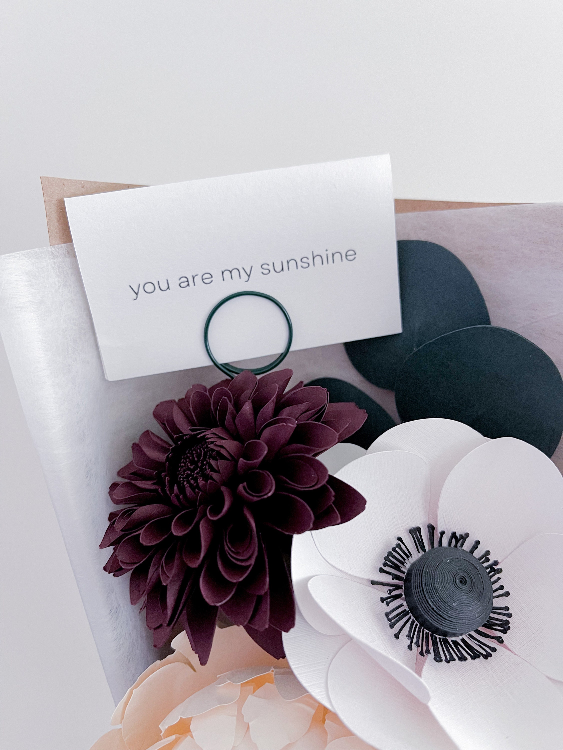 Paper Flower Bouquet Paper Anniversary Paper Gifts - Etsy