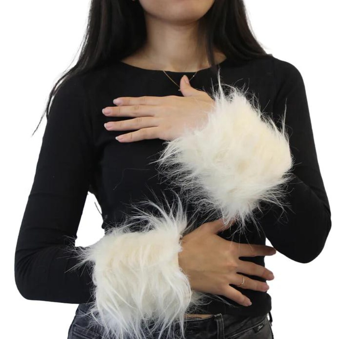 Yarnart Cuffs Faux Fur Cuff Melted - Etsy