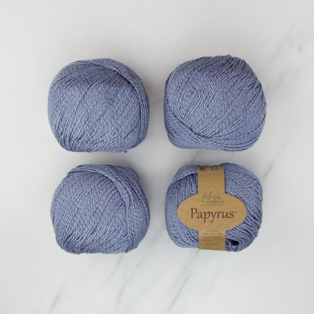 Cotton Silk Blend Yarn: Fibra Natura Papyrus, Summer Crochet Yarn ...