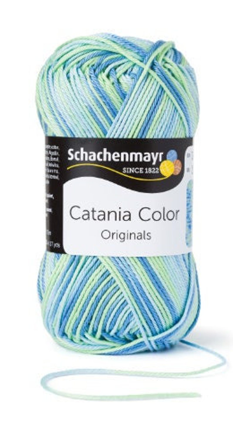 Schachenmayr Catania Mercerized Cotton Yarn: Multicolored Crochet ...