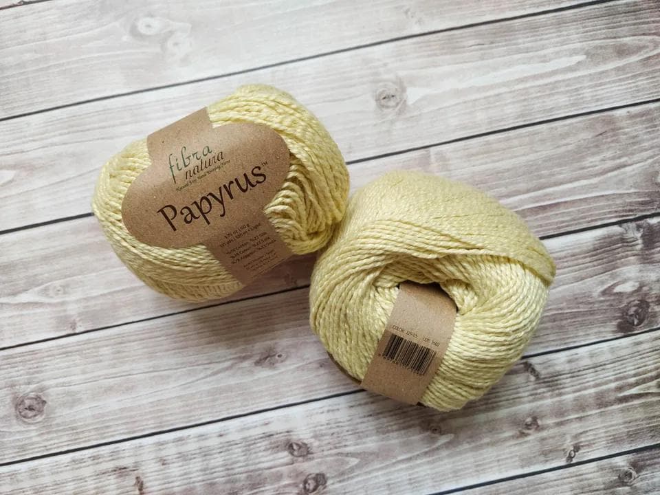 Cotton Silk Blend Yarn: Fibra Natura Papyrus, Summer Crochet Yarn - Etsy