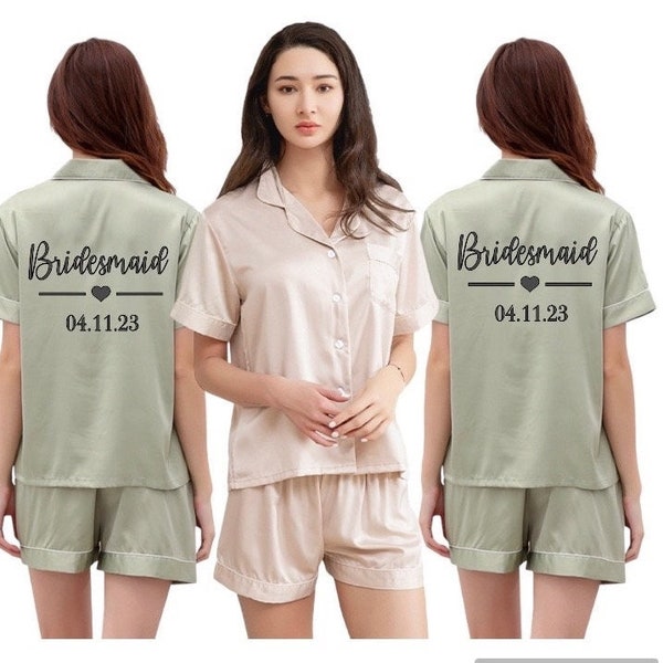 Bridesmaid Pjs Etsy Uk