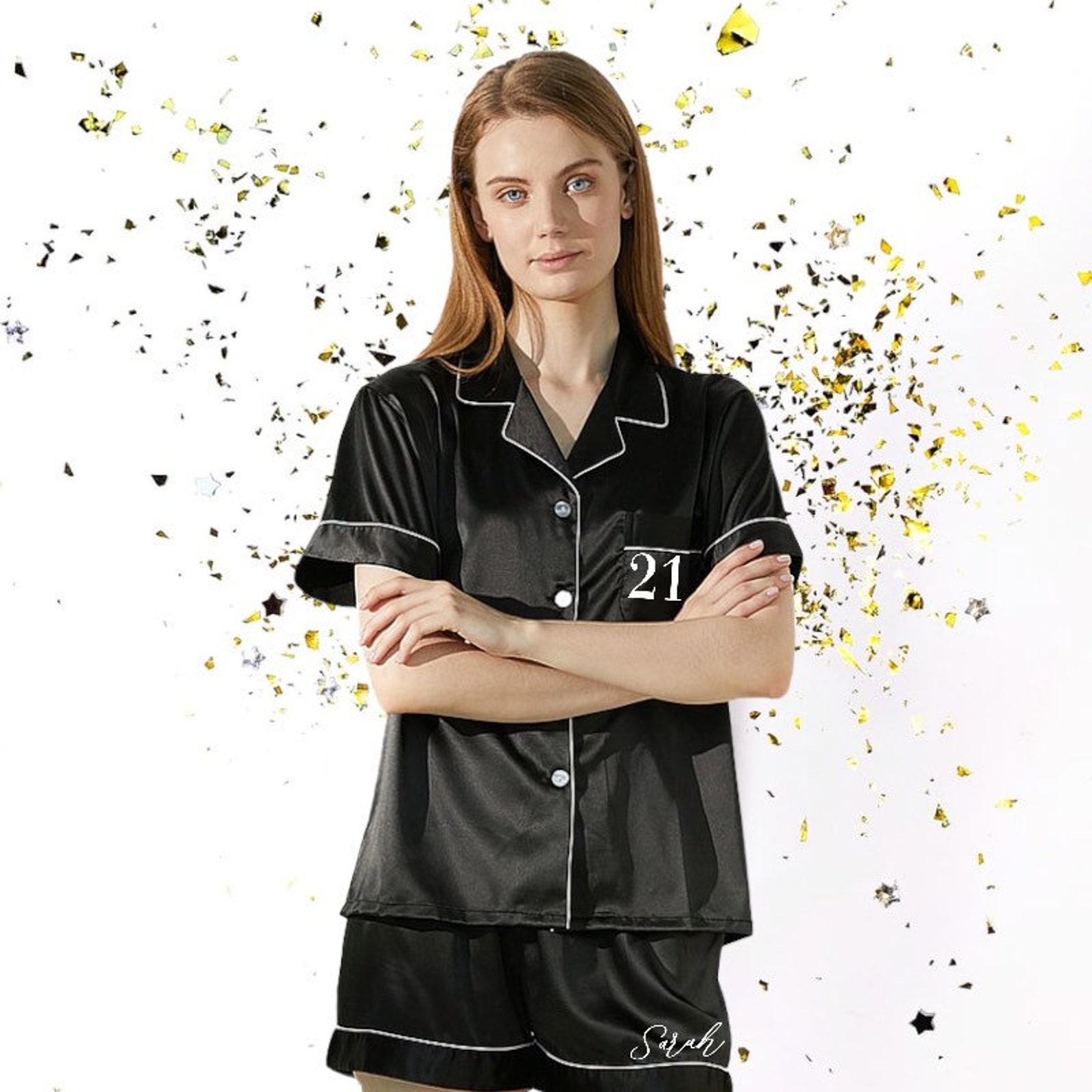 Personalised Birthday Pyjamas Ladies Pyjamas Short Pyjamas - Etsy UK