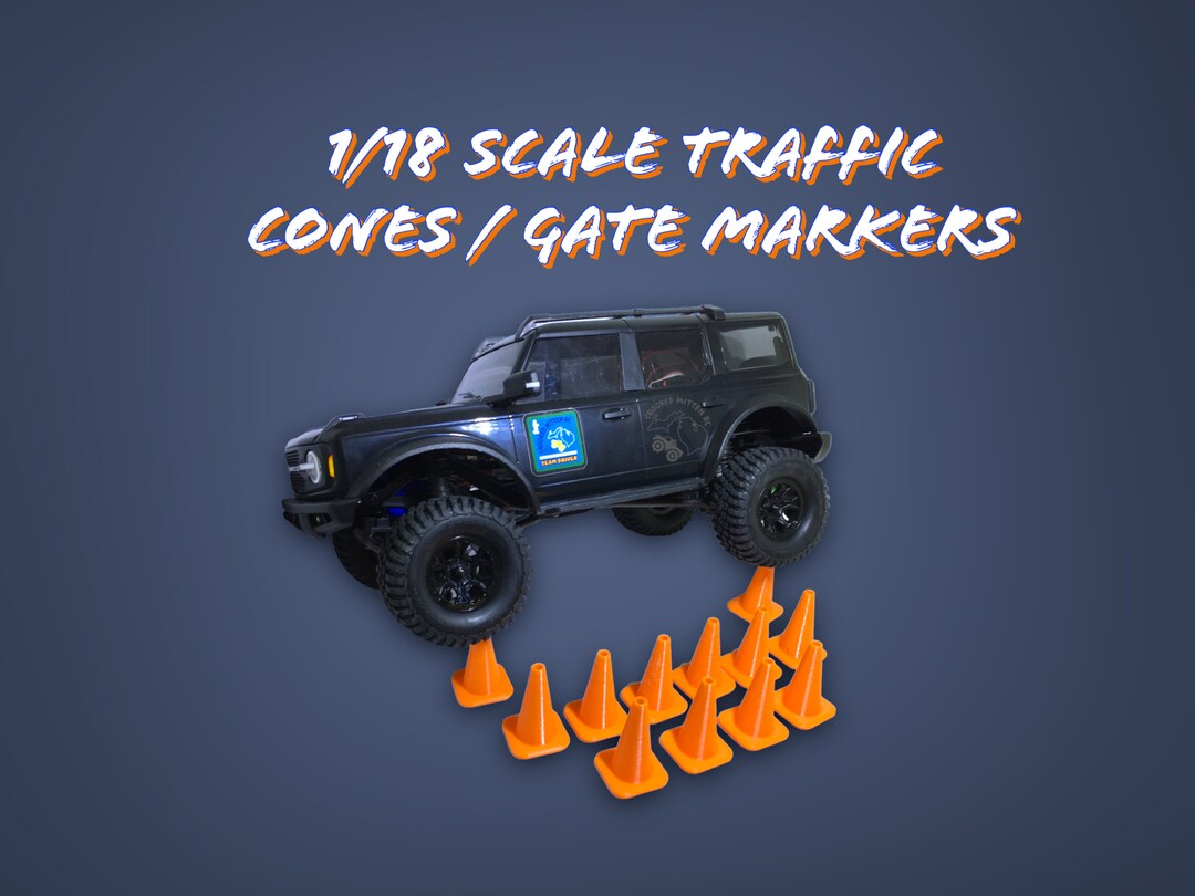 Traffic Cones / Gate Markers for Traxxas TRX-4M 1/18 Scale 12 Pcs - Etsy
