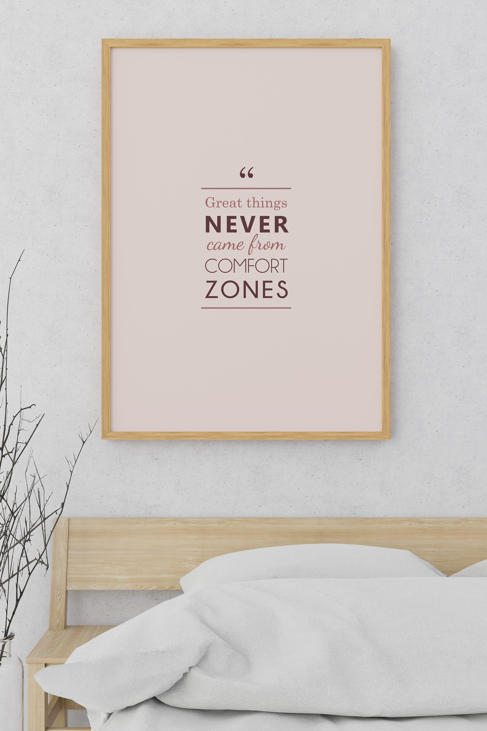 Wall Art Poster, Home Decoration, Comfort Zone Wall Art, Success Office ...