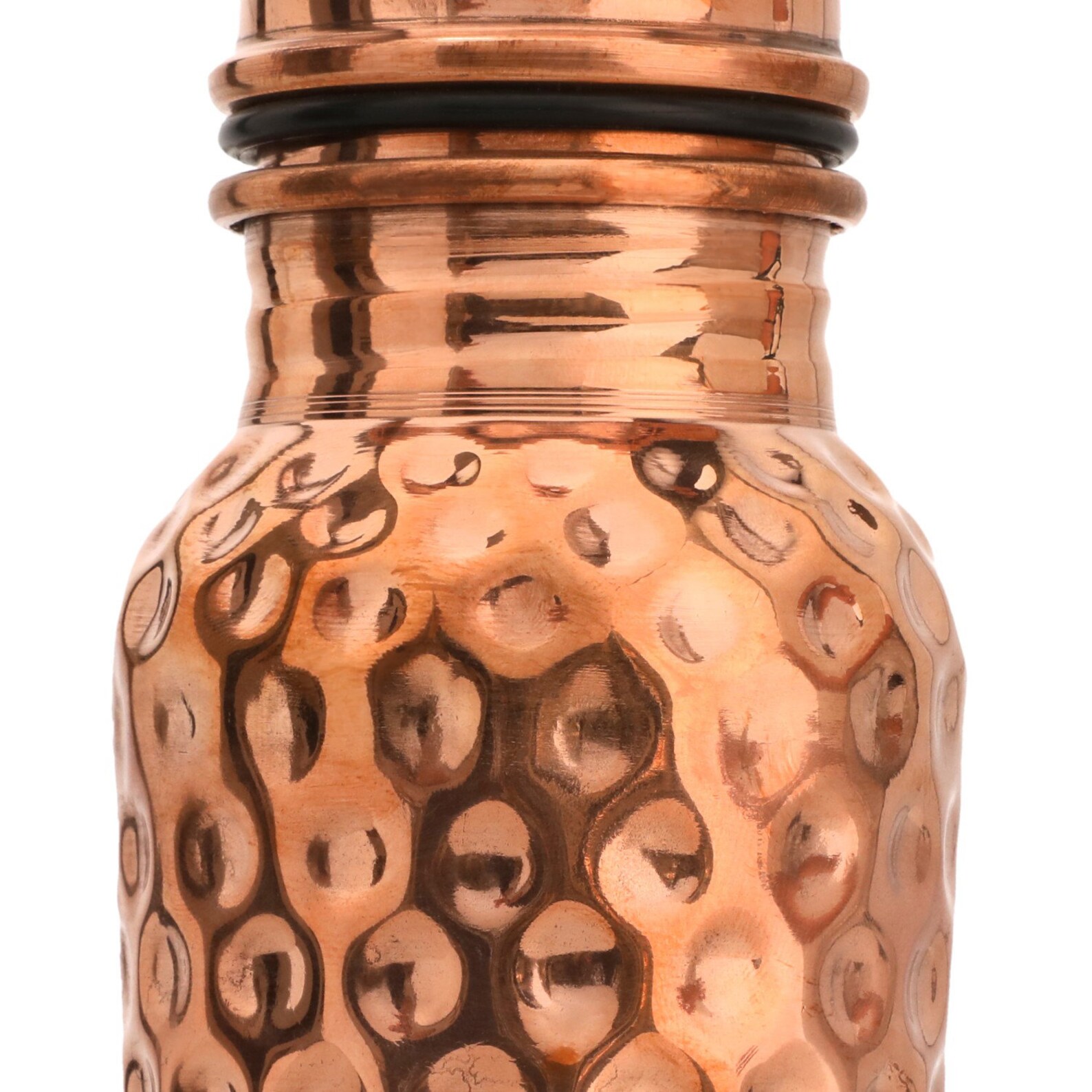 Hand Hammered Copper Drink Bottle | Elegant Copper Flask | Premium ...