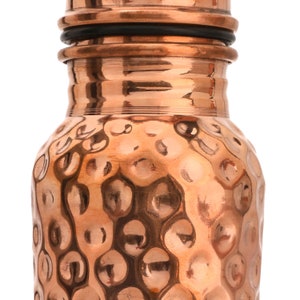 Hand Hammered Copper Drink Bottle | Elegant Copper Flask | Premium ...