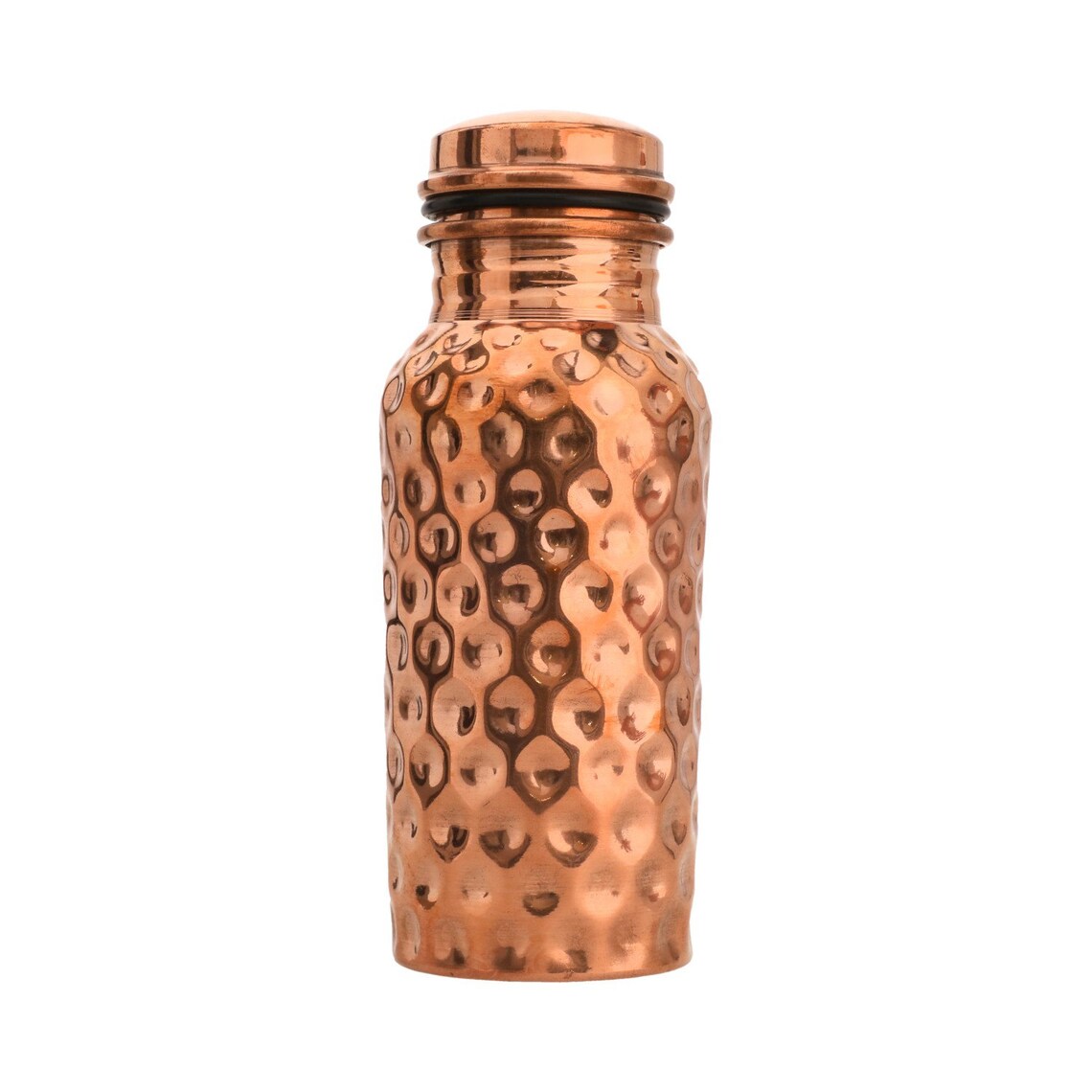 Hand Hammered Copper Drink Bottle | Elegant Copper Flask | Premium ...