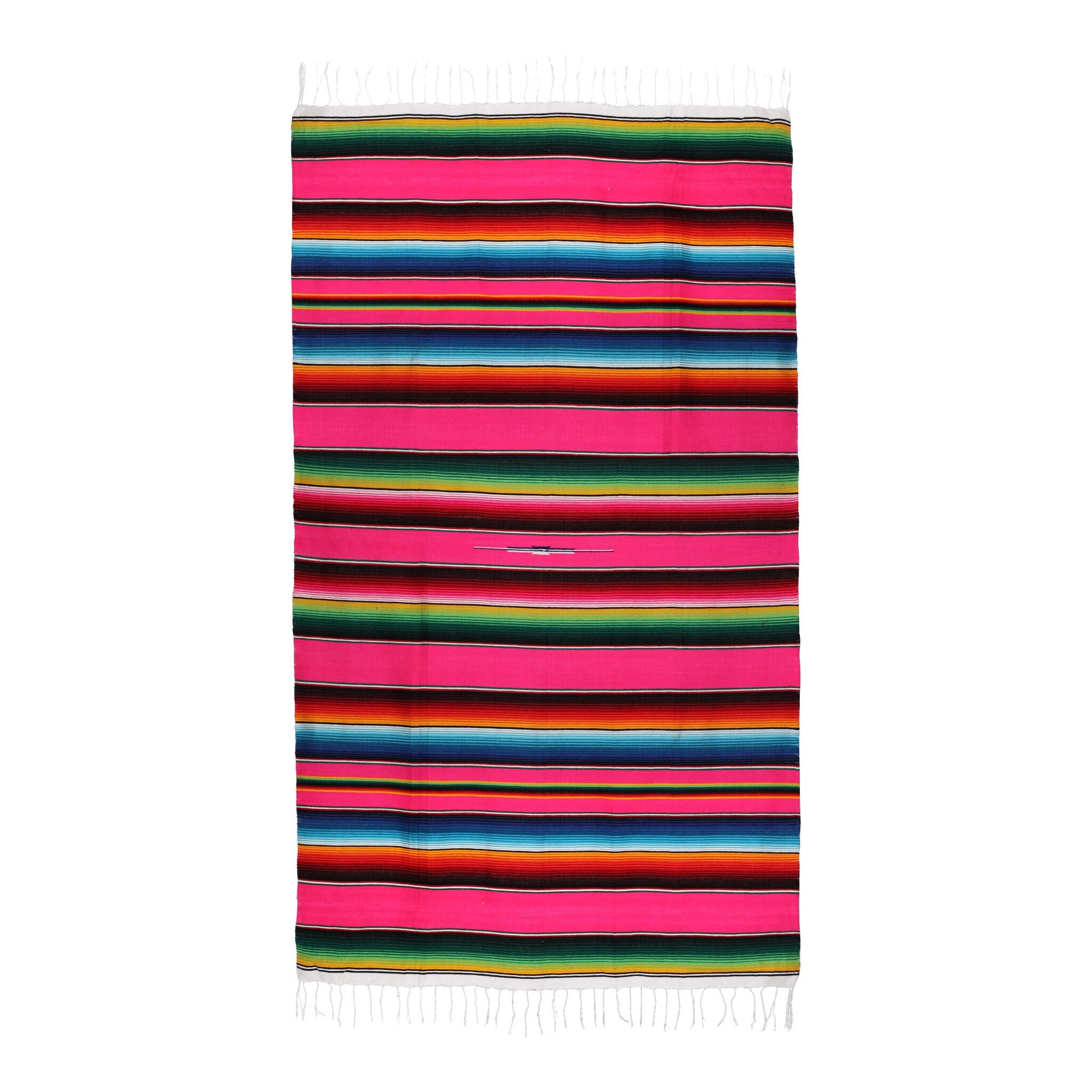 Red Striped Mexican Serape | Authentic Mexican Blanket | Picnic Rug ...