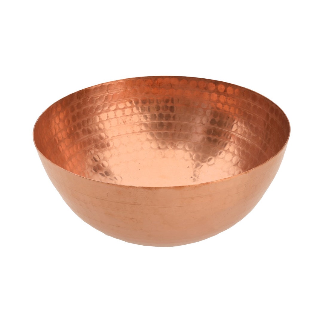 Set of 4 Hammered Copper Bowls | Elegant Mexican Copper Tableware ...