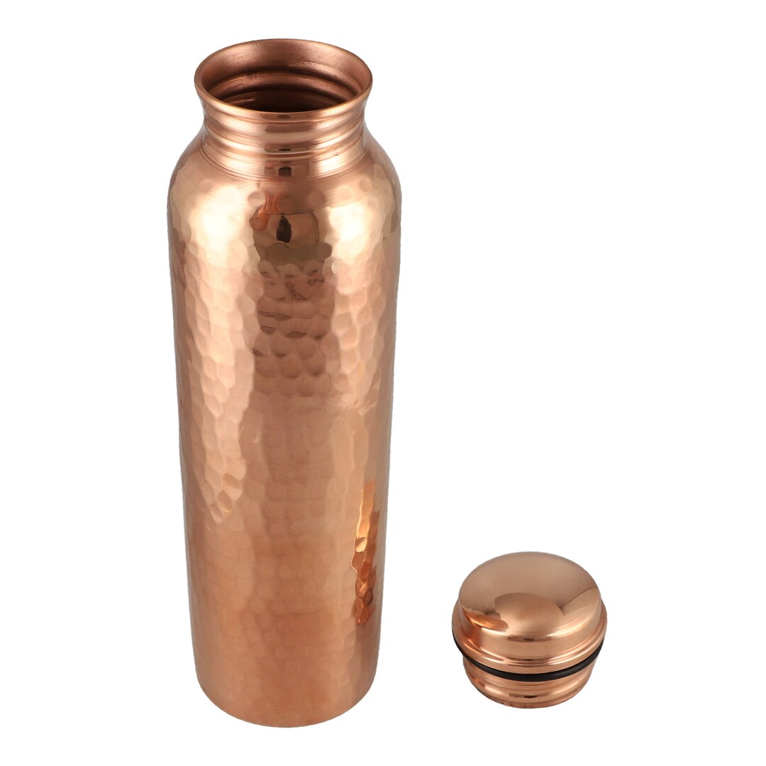 Copper Bottle | Hand Hammered | Pure Copper | Reusable Water Bottle - Etsy