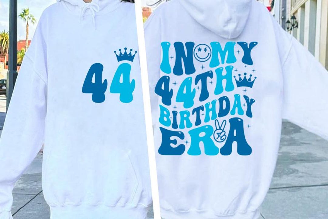 In My 44th Birthday Era Svg Png, Boy 44th Birthday Svg Png, Man ...