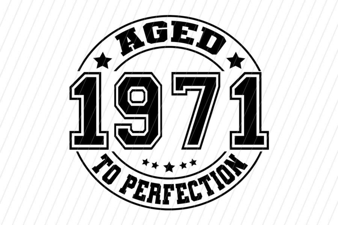 Vintage 1971 Png Svg, Retro 1971 Svg Png, Retro 53rd Birthday Svg ...