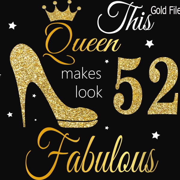 52 Birthday Svg - Etsy