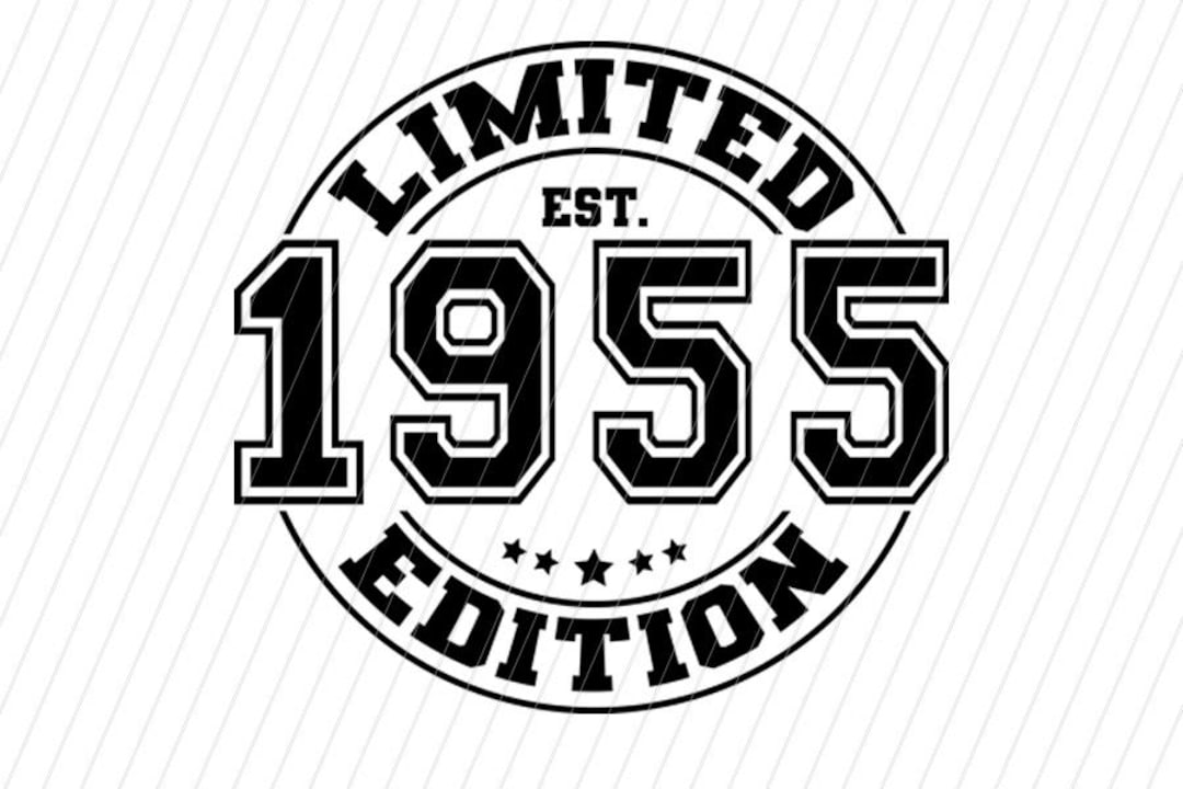 Vintage 1955 Limited Edition Svg Png, Man 70th Birthday Svg Png, Woman ...