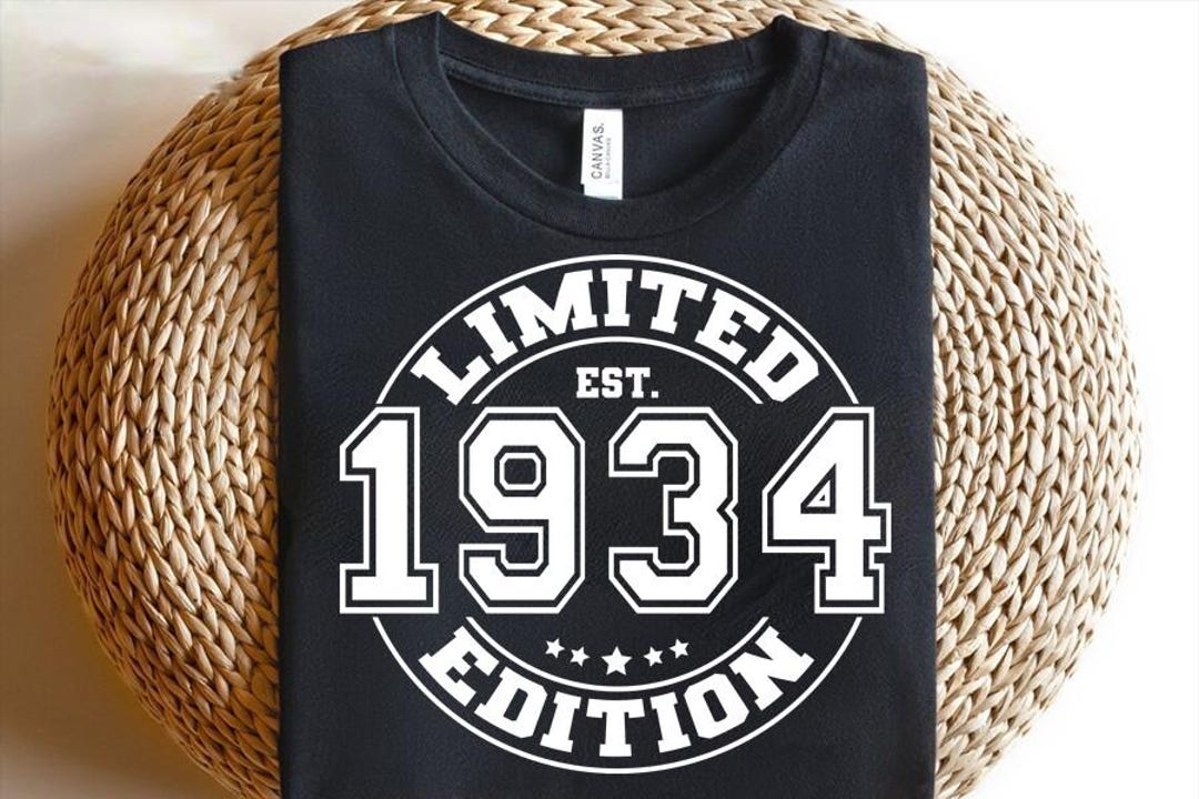 Vintage Limited Edition 1934 Svg Png, Man 91st Birthday Svg Png, Woman ...