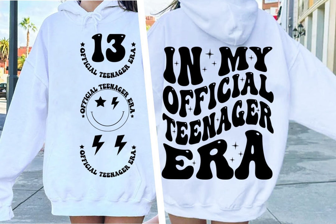 In My Official Teenager Era Svg, Png, 13th Boy Girl Birthday Png Svg ...