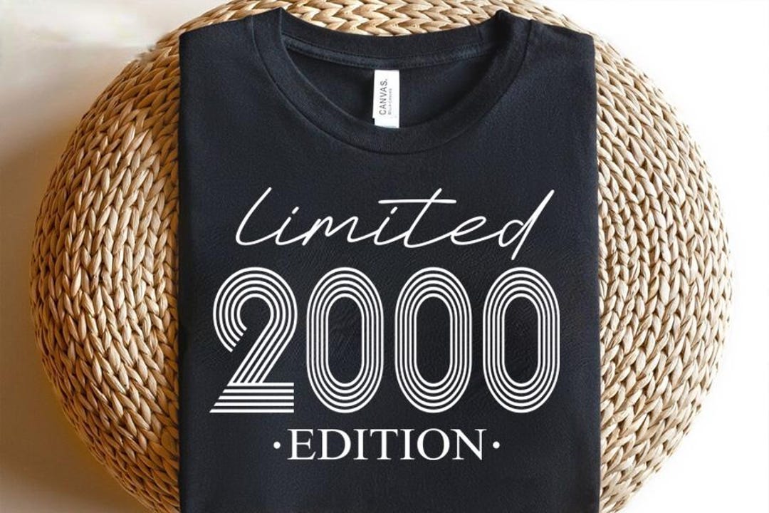 Vintage Limited Edition 2000 Svg Png, Boy 25th Birthday Png Svg, Girl ...