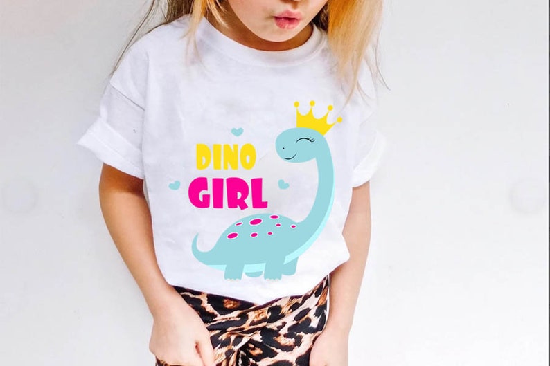 Girl Dinosaur Svg Cute Dinosaur Svg Cute Dino Svg Clipart - Etsy