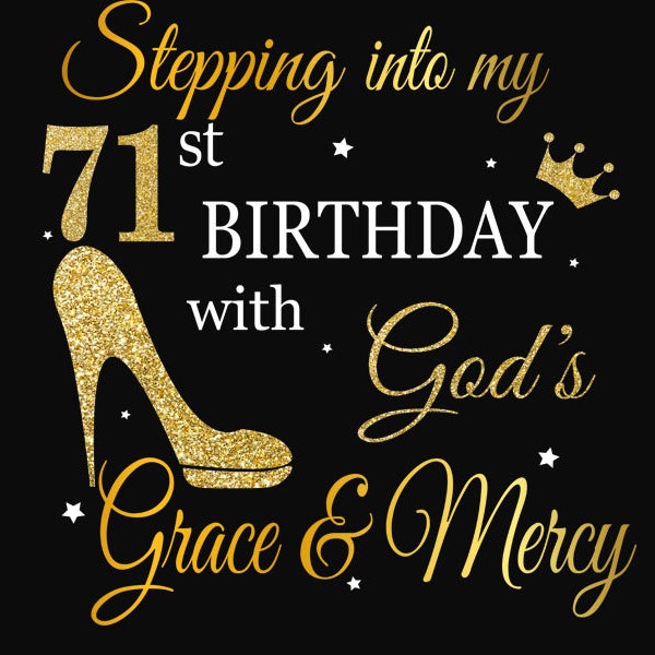 My 71st Birthday Svg - Etsy