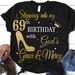 69th Birthday Svg, Queen Birthday 69th Svg, Gold Glitter 69th Birthday ...