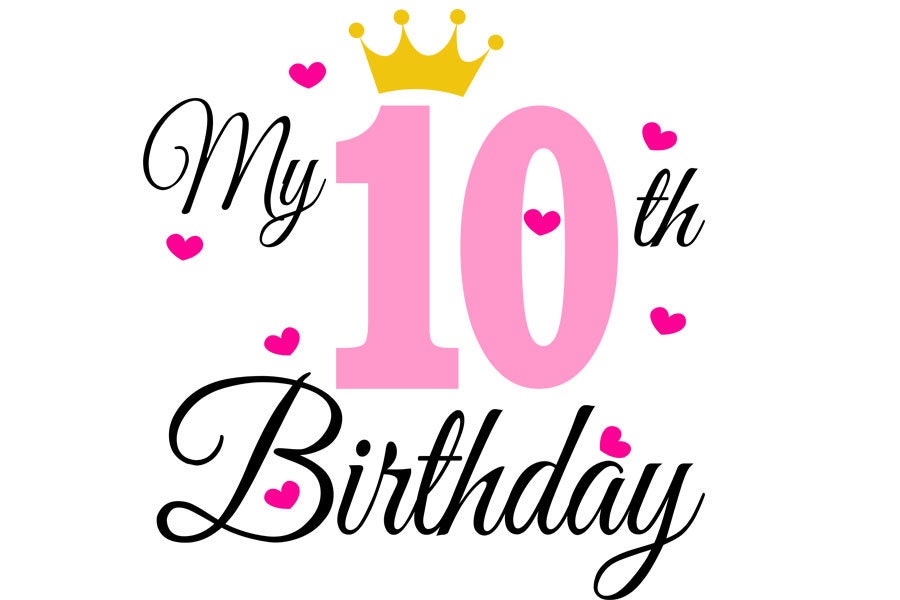 10th Girl Birthday Svg Birthday Girl Svg Birthday Princess - Etsy