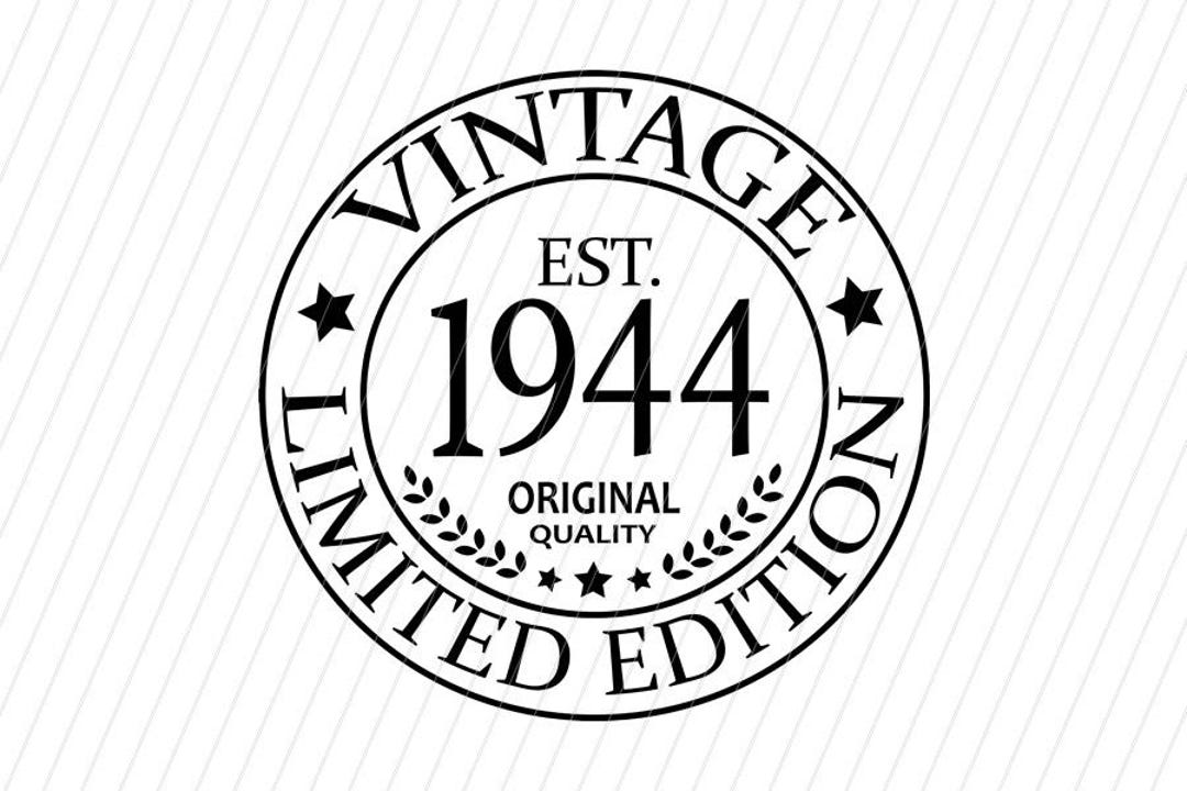 Vintage 1944 Svg Png, Man 81st Birthday Svg Png, Woman 81st Birthday ...