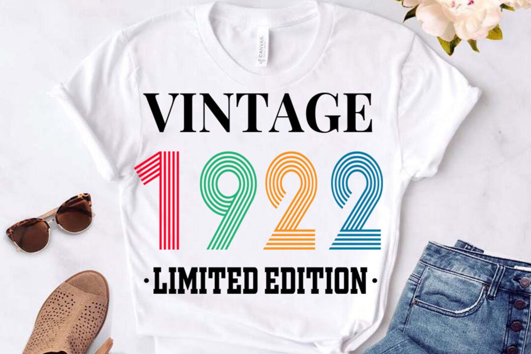 Vintage Since 1922 Svg Birthday Svg 100th Birthday Svg - Etsy