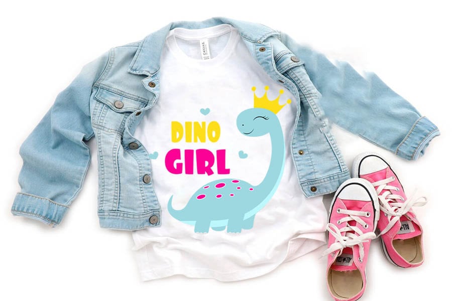 Girl Dinosaur Svg Cute Dinosaur Svg Cute Dino Svg Clipart - Etsy