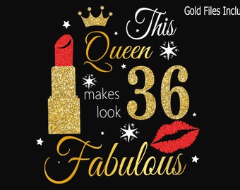 36th Birthday Svg | Etsy
