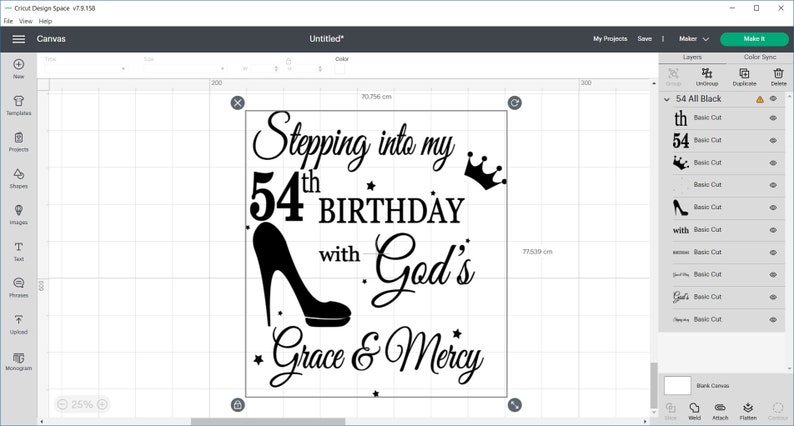 54th Birthday Svg Queen Birthday 54th Svg Gold Glitter 54th - Etsy