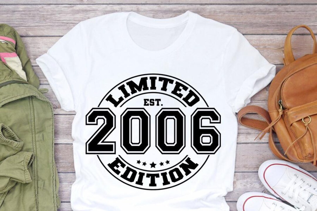 Vintage Limited Edition 2006 Svg Png, Retro 2006 Svg Png, Retro 18th ...