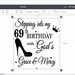 69th Birthday Svg, Queen Birthday 69th Svg, Gold Glitter 69th Birthday ...