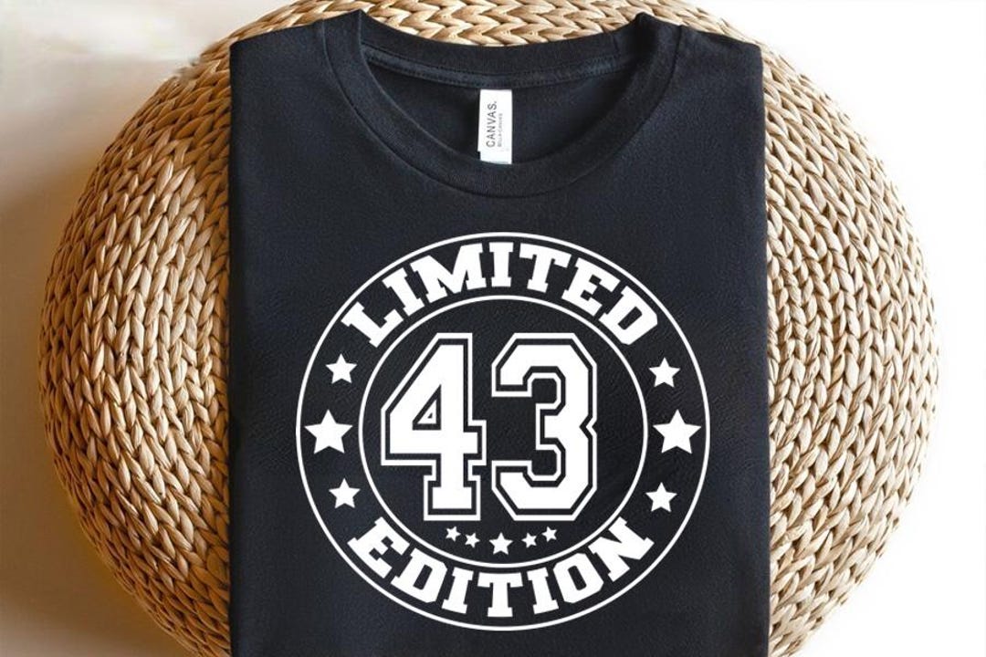 43rd Birthday Svg Png, Boy 43rd Birthday Png Svg, Girl 43rd Birthday ...