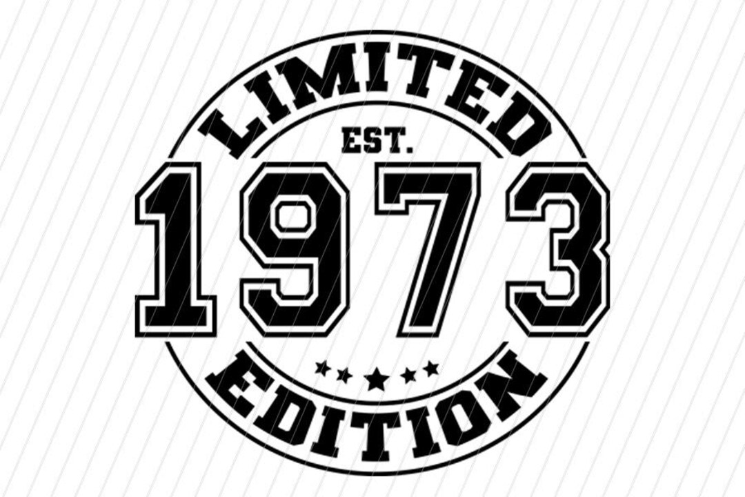 Vintage 1973 Limited Edition Png Svg, Man 52nd Birthday Svg Png, Woman 52nd Birthday Png Svg ...