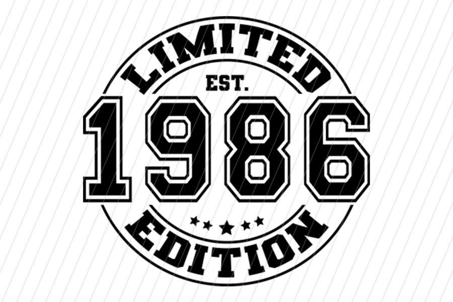 Vintage 1986 Limited Edition Svg Png, Retro 1986 Svg Png, Retro 38th ...