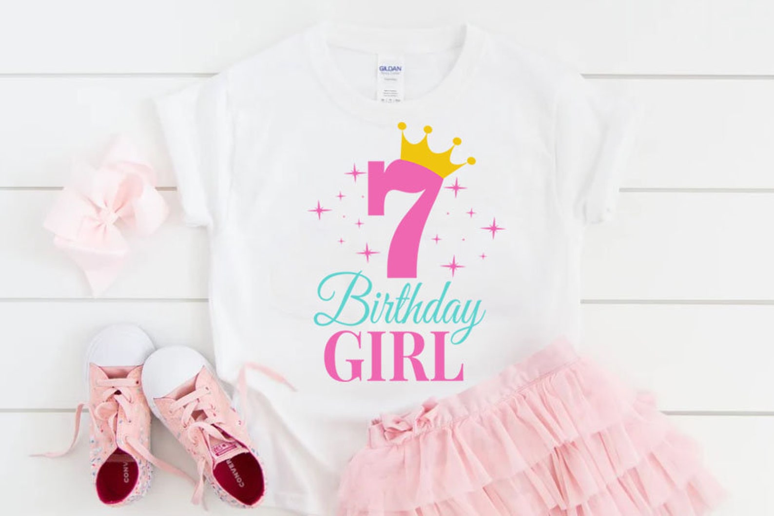 7th Birthday Svg 7th Girl Birthday Svg Birthday Princess - Etsy