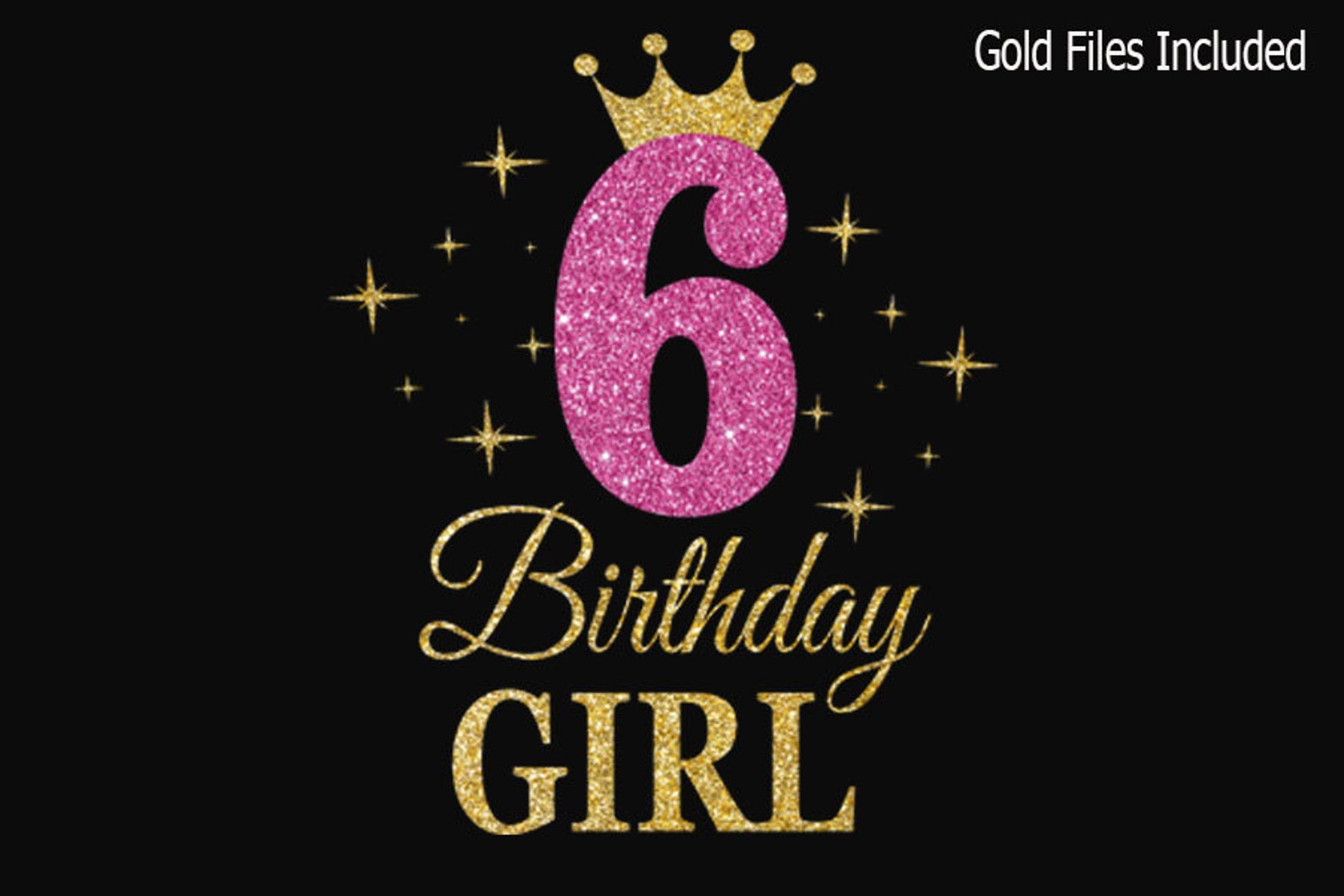 6th Birthday Svg 6th Girl Birthday Svg Birthday Princess - Etsy