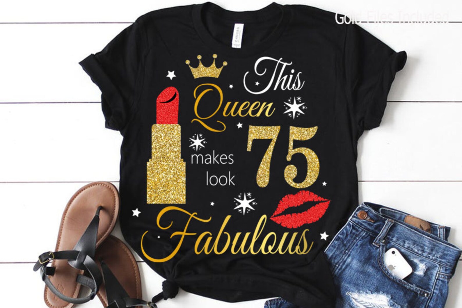 75th Birthday Svg Queen Birthday 75th Svg 75th Birthday Svg | Etsy