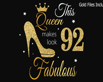 92nd Birthday Svg | Etsy
